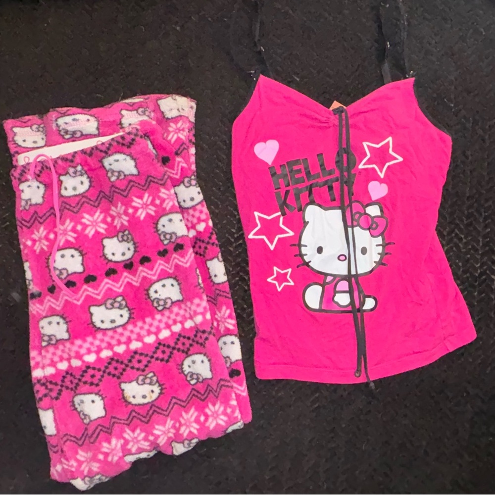 Hello Kitty Y2k Pajama Set S/M - Gem